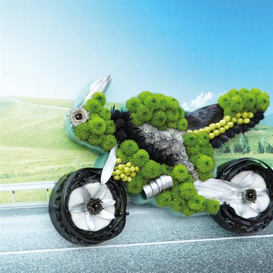 Motorbike Floral Tribute